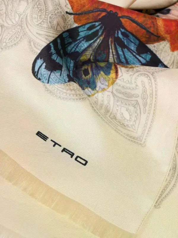 Etro Flora Fauna Scarf - Neutrals