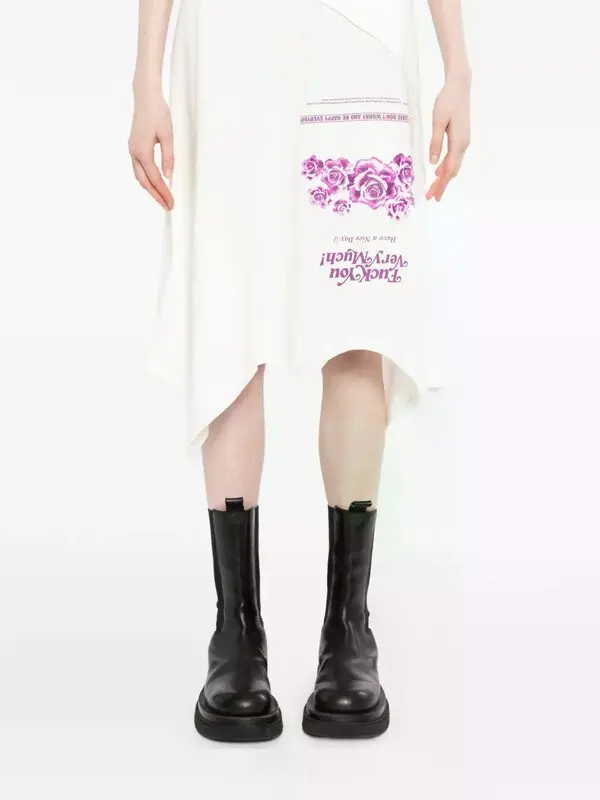 Vetements Printed Midi Skirt