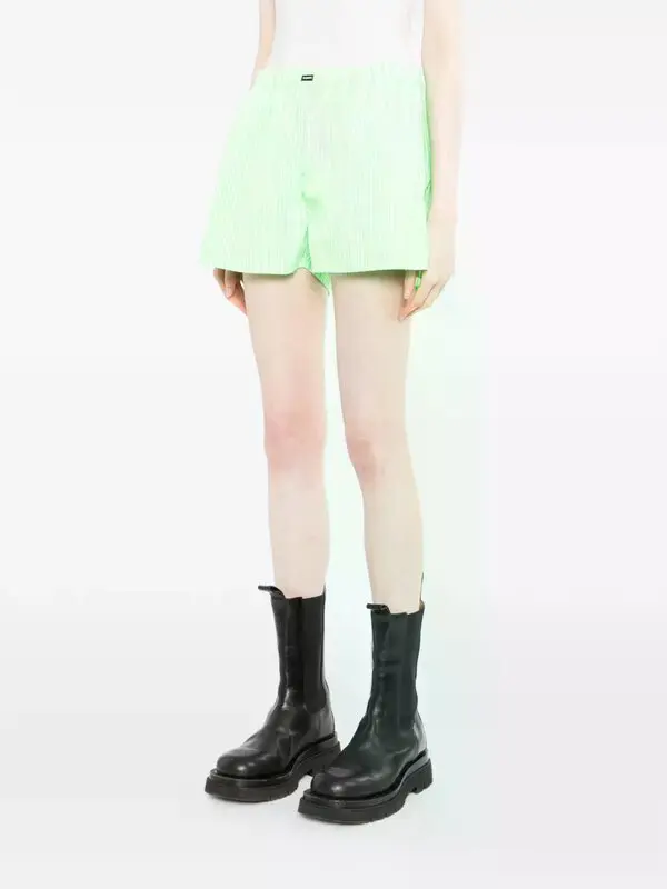 Vetements Striped Shorts - Green