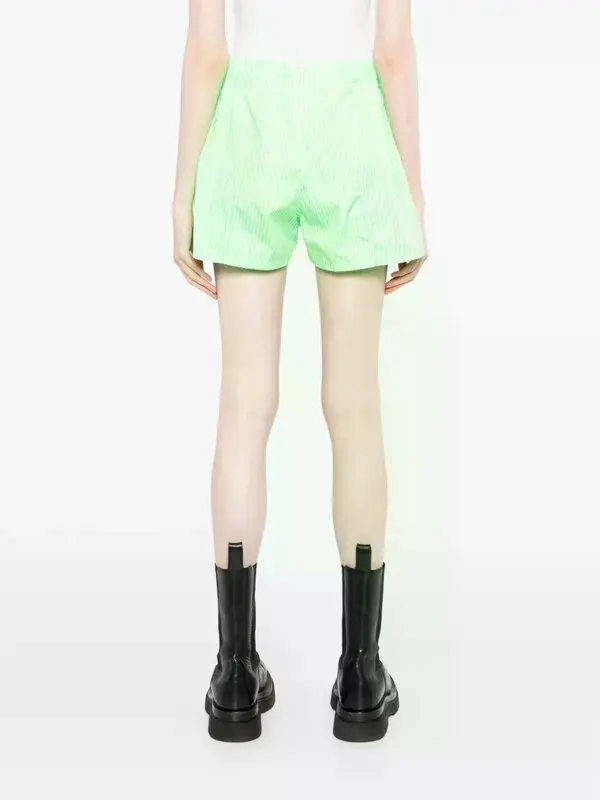 Vetements Striped Shorts - Green