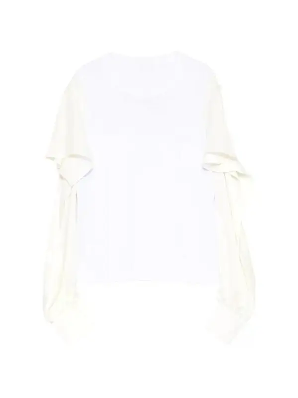 Sacai Paneled T-shirt - White