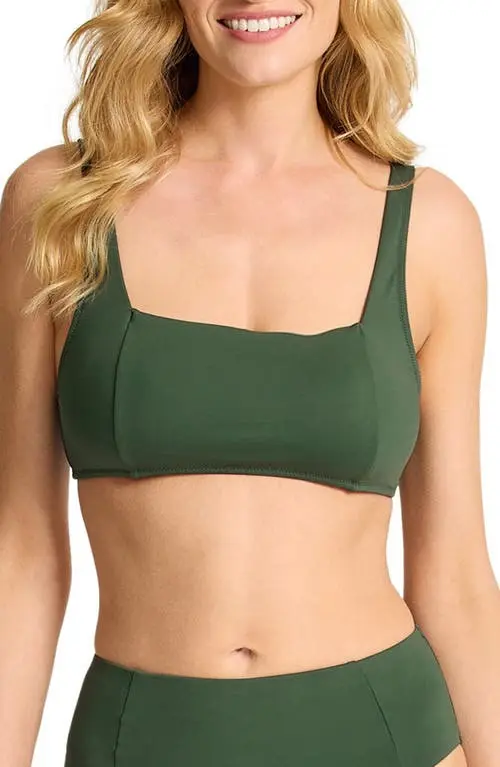 Tommy Bahama Upf 50+ Bikini Top - Dk Tea Leaf