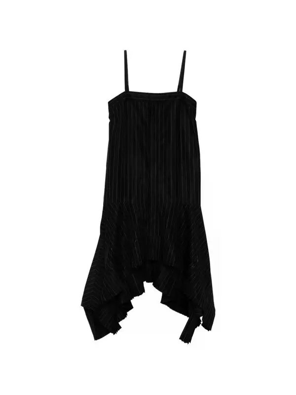 Sacai Pinstripe Midi Dress