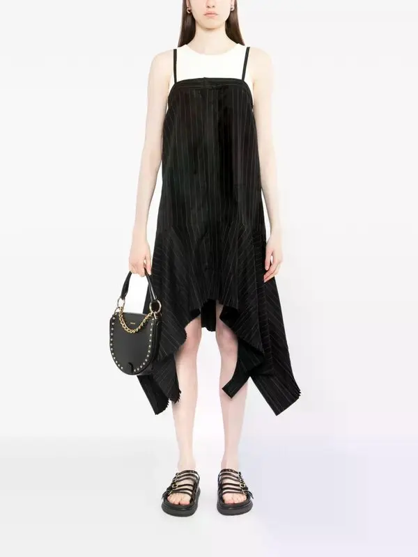 Sacai Pinstripe Midi Dress