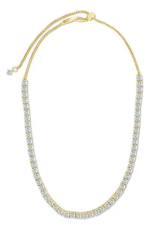 Sterling Forever Jadon Tennis Necklace - Gold