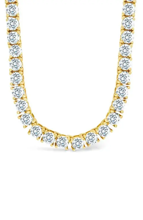 Sterling Forever Jadon Tennis Necklace - Gold
