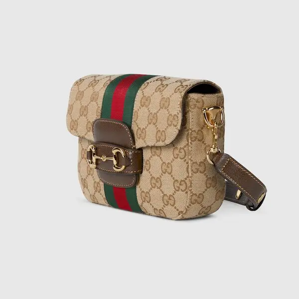 Gucci Horsebit 1955 Small Shoulder Bag - Beige