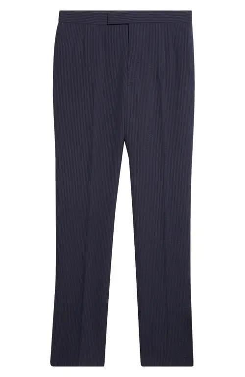 Thom Browne Fit Wool Backstrap Trousers - Navy