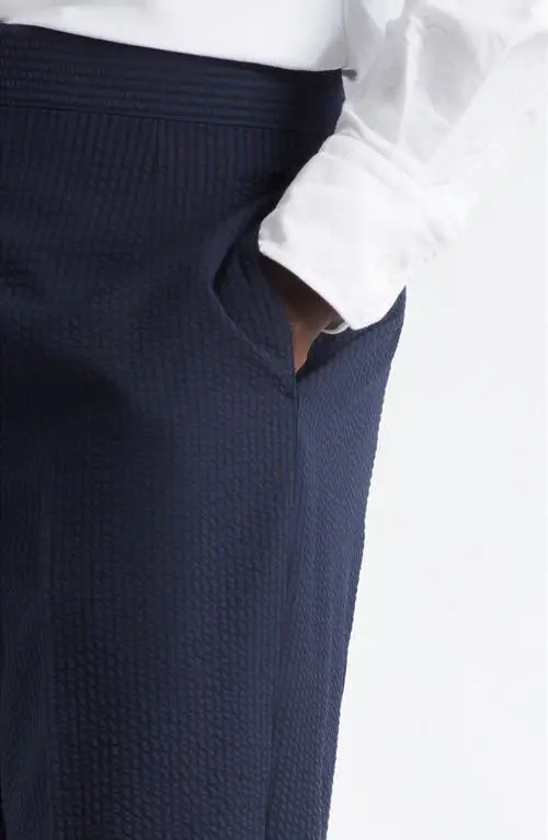 Thom Browne Fit Wool Backstrap Trousers - Navy