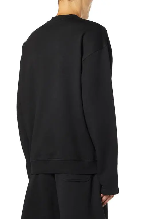 DIESEL® S-boxt-nc-div Relaxed Sweatshirt - Deep/black