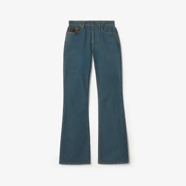 Burberry High-rise Bootcut Jeans - Mid Blue