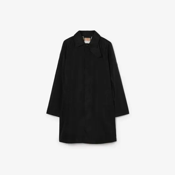Burberry Short Nylon Ridgewood Car Coat - Black