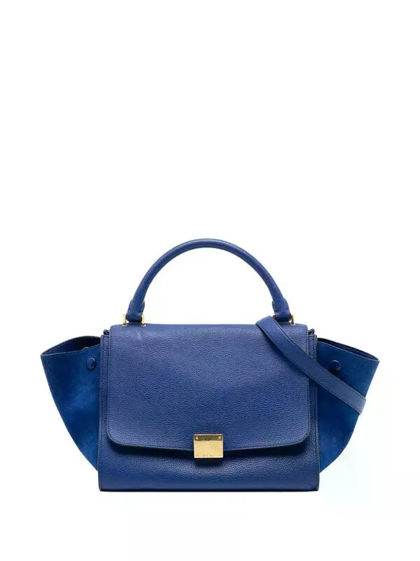 Celine 2014 Small Trapeze Satchel - Blue