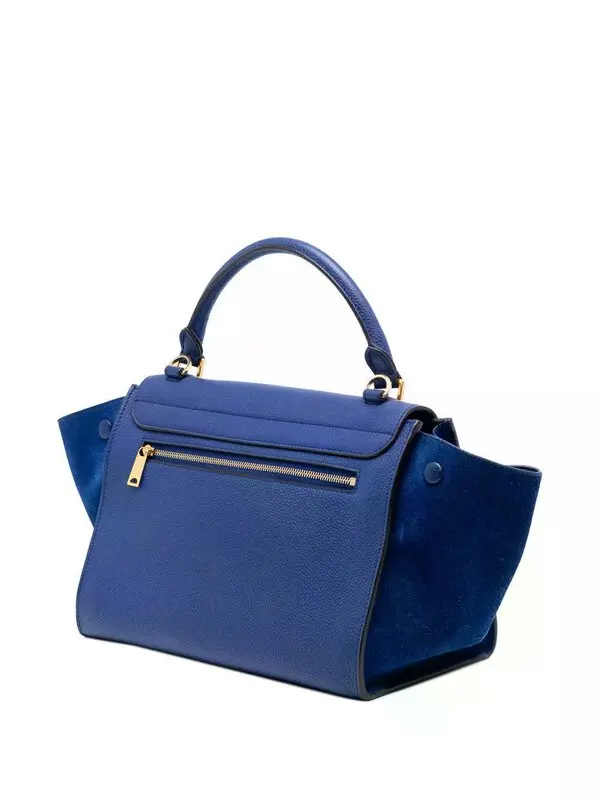 Celine 2014 Small Trapeze Satchel - Blue