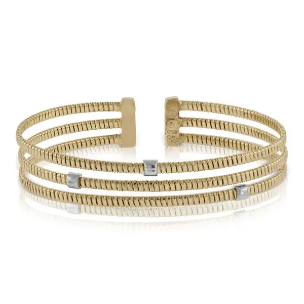 TOSCANO 14k Three-strand Tubogas Bracelet - Tt