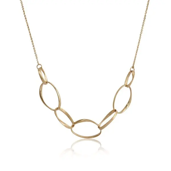 TOSCANO Twisted Oval Link Necklace - Yg