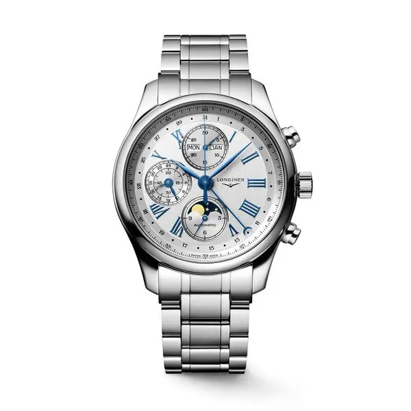 LONGINES Master Collection Chronograph Moonphase 42mm - Stainless Steel