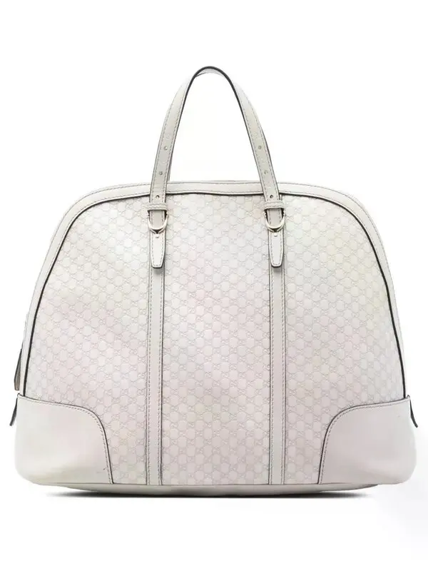 Gucci Large Microssima Dome Top Handle Tote Bag - White