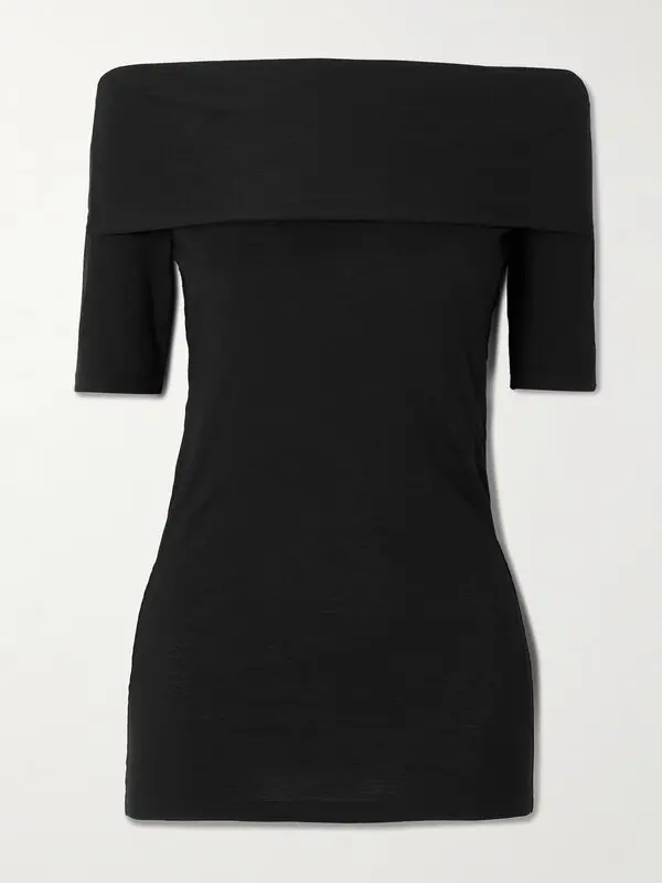 LEMAIRE Off-the-shoulder Organic Cotton-jersey Top