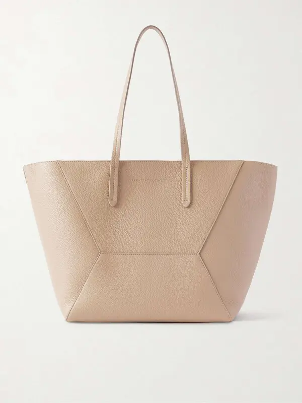 Brunello Cucinelli Textured-leather Tote - Beige