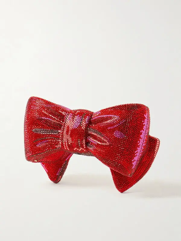 Judith Leiber Bow Just For You Clutch - Red