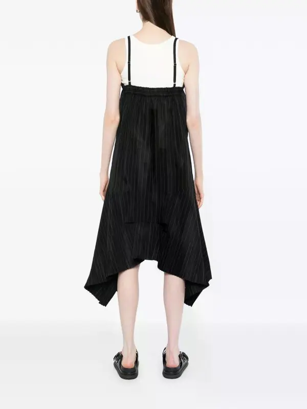 Sacai Pinstripe Midi Dress