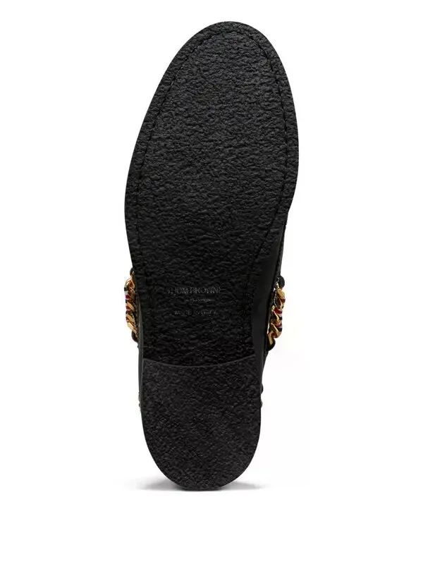 Thom Browne Chain-detailed Loafers - Black