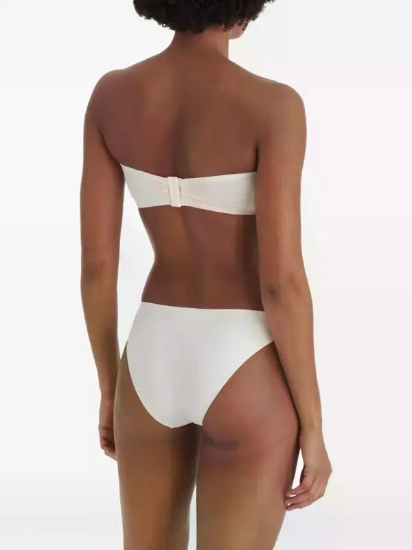 ERES Ruched-detail Bikini Top - White