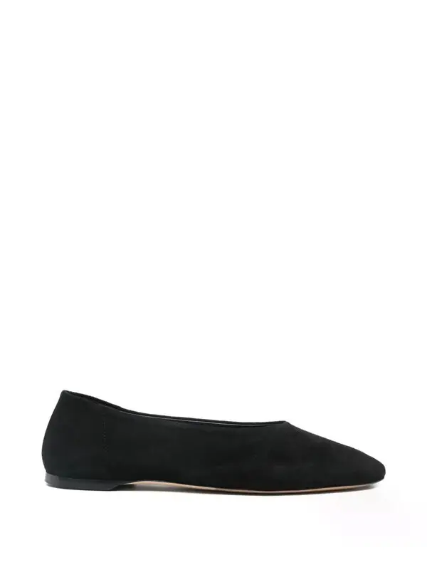 TOTEME Suede Ballerinas - Black