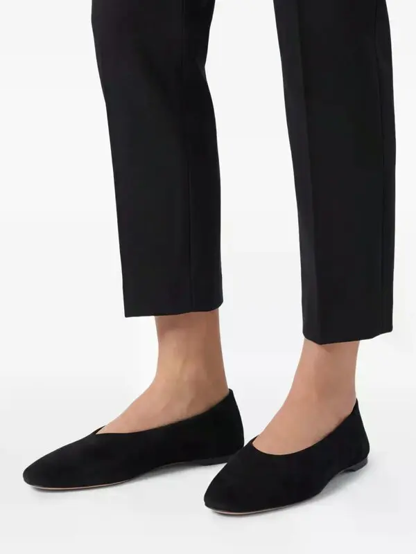 TOTEME Suede Ballerinas - Black