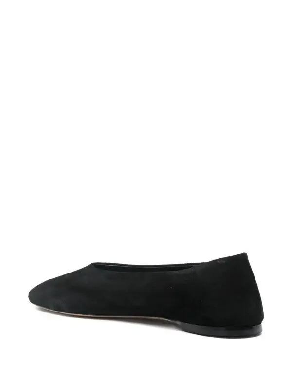 TOTEME Suede Ballerinas - Black