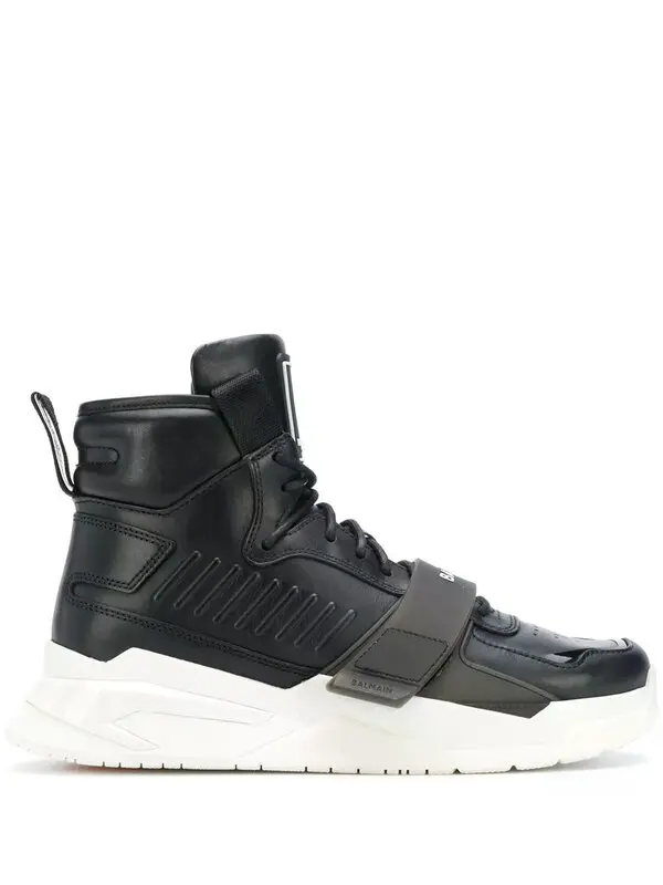 Balmain B-ball High-top Leather Trainers