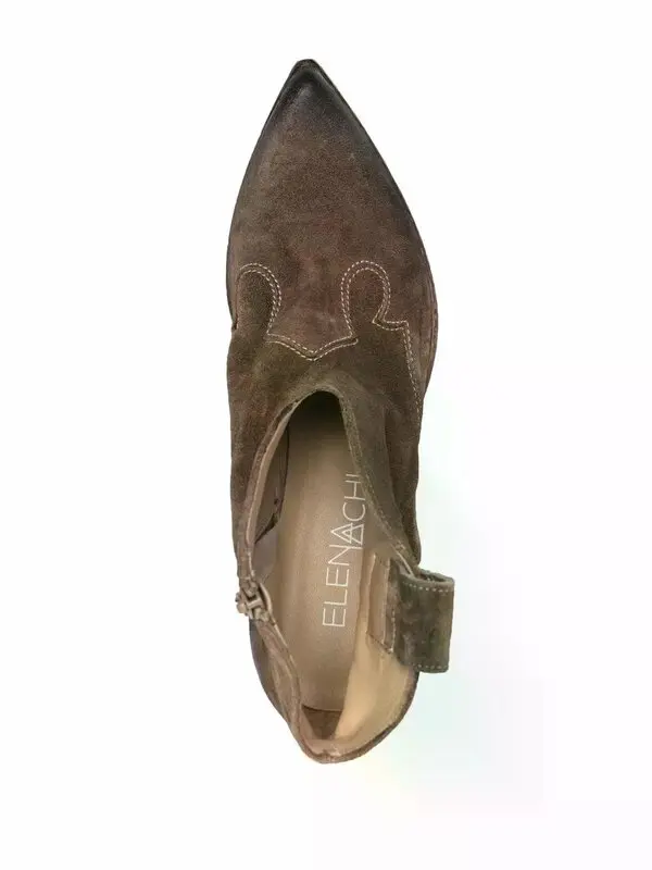 Elena Iachi Western-style Suede Boots