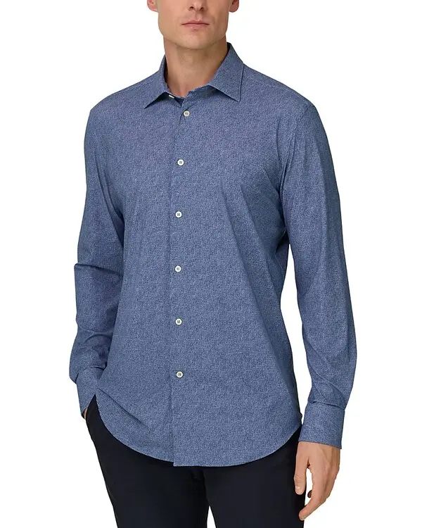 Boggi Milano Slim Fit Stretch Nylon Shirt