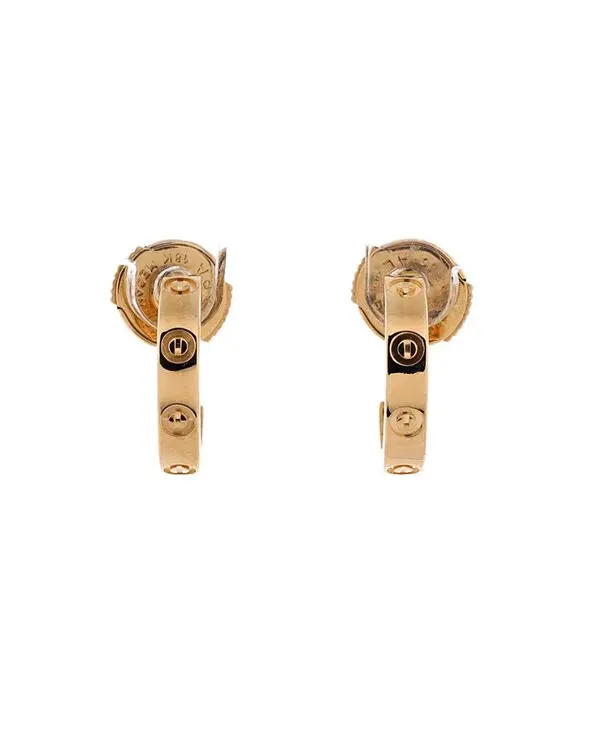 CARTIER Small Love Hoop Earrings - Gold