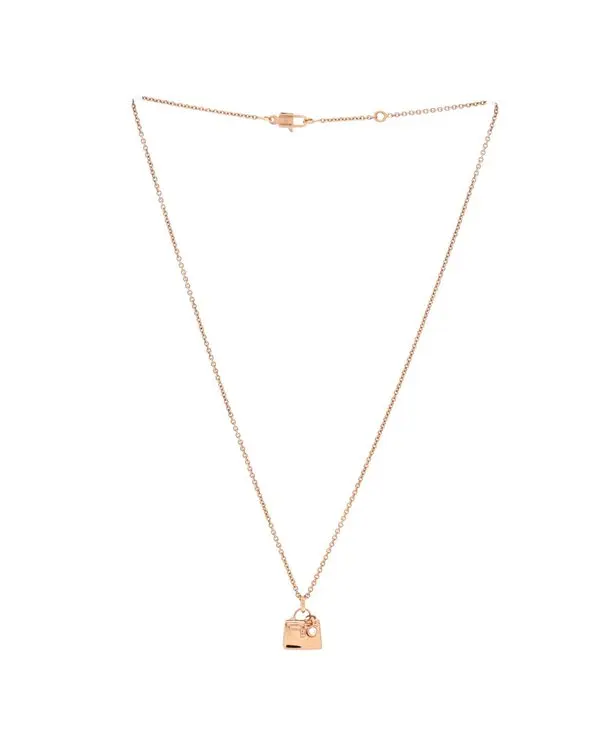 Hermès Amulettes Kelly Pendant Necklace - Pink