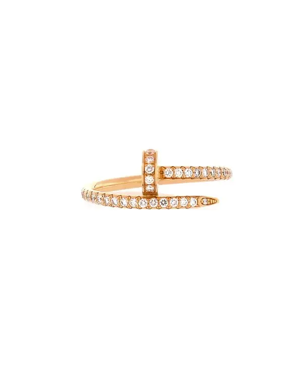 CARTIER Small Juste Un Clou Ring With Diamonds - Gold