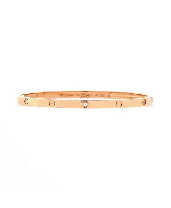 CARTIER Small Love 6 Diamond Bracelet - Pink