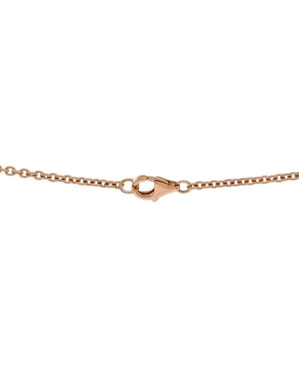 CARTIER Love Interlocking Necklace In 18k Rose Gold, 17.25