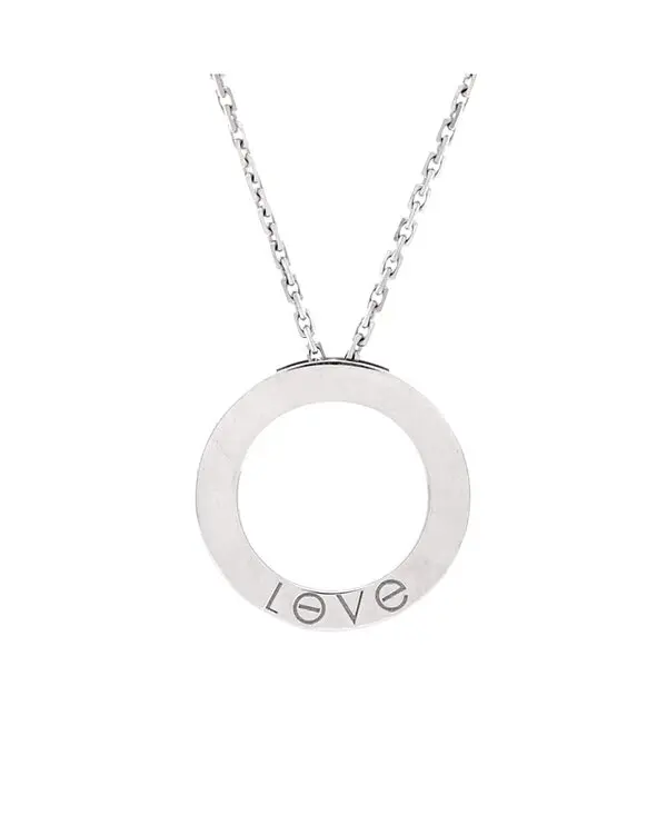 CARTIER Love Pendant Necklace - White