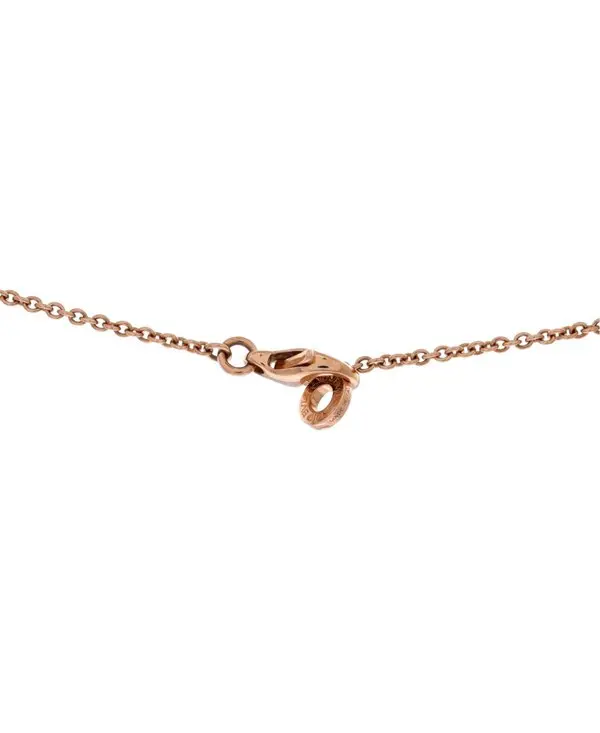 BVLGARI B.zero1 Pendant Necklace 18k Rose Gold And Ceramic With Diamonds