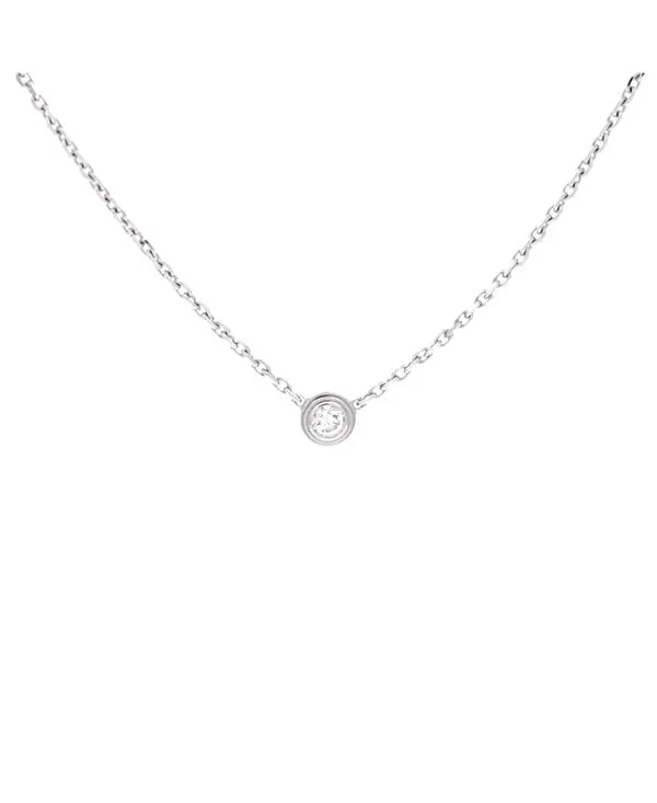 CARTIER Xs D'amour Pendant Necklace 18k Gold And Diamond, 16 - White