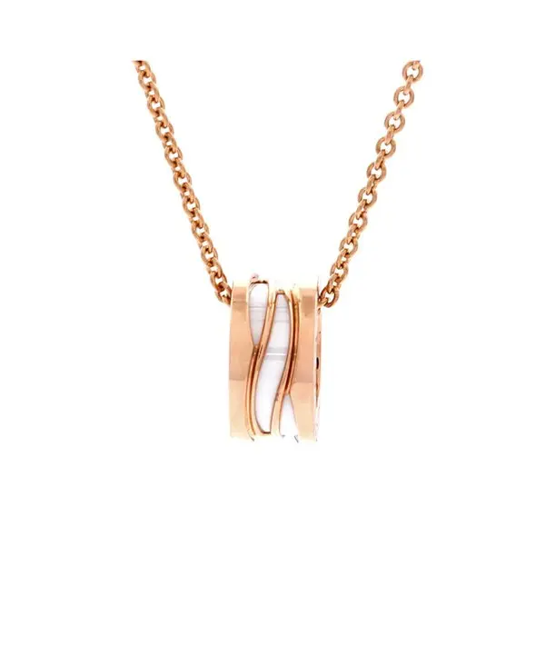 BVLGARI B.zero1 Design Legend Zaha Hadid Pendant Necklace - Pink
