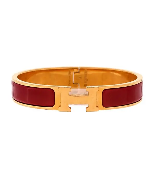 HERMES Narrow Clic H Bracelet - Enamel