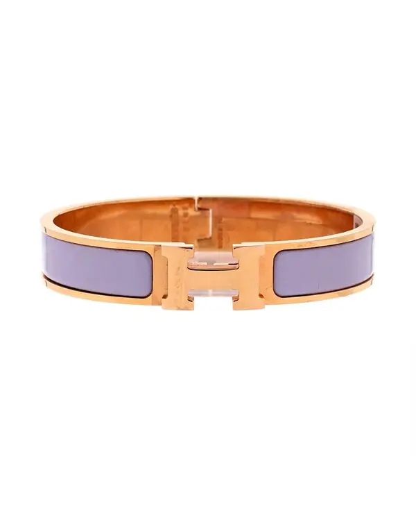HERMES Narrow Clic H Bangle - Enamel