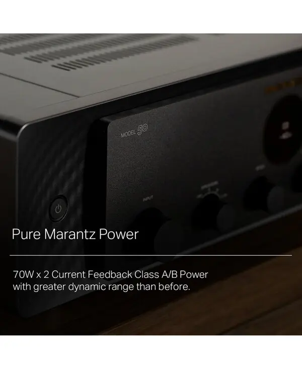 MARANTZ Model 50 Pure Analog Stereo Integrated Amplifier - Black