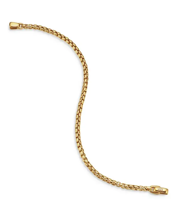 David Yurman 18k Chain Box Chain Flex Bracelet