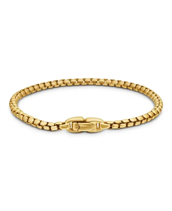 David Yurman 18k Chain Box Chain Flex Bracelet