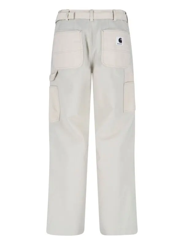 Sacai X Carhartt Wip Double Knee Pants - White