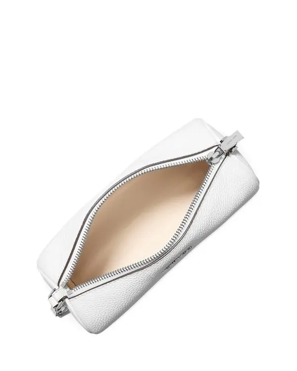 Michael Kors Izzy Small Floral Cutout Barrel Pouchette - Optic White